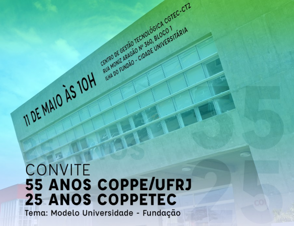 TV CONFIES transmite ao vivo evento 55 anos Coppe/UFRJ e 25 anos ...